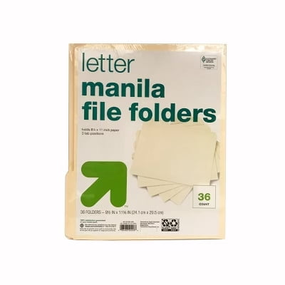 36 ounces of Manila folders - with top snap cover, no pointed design ...