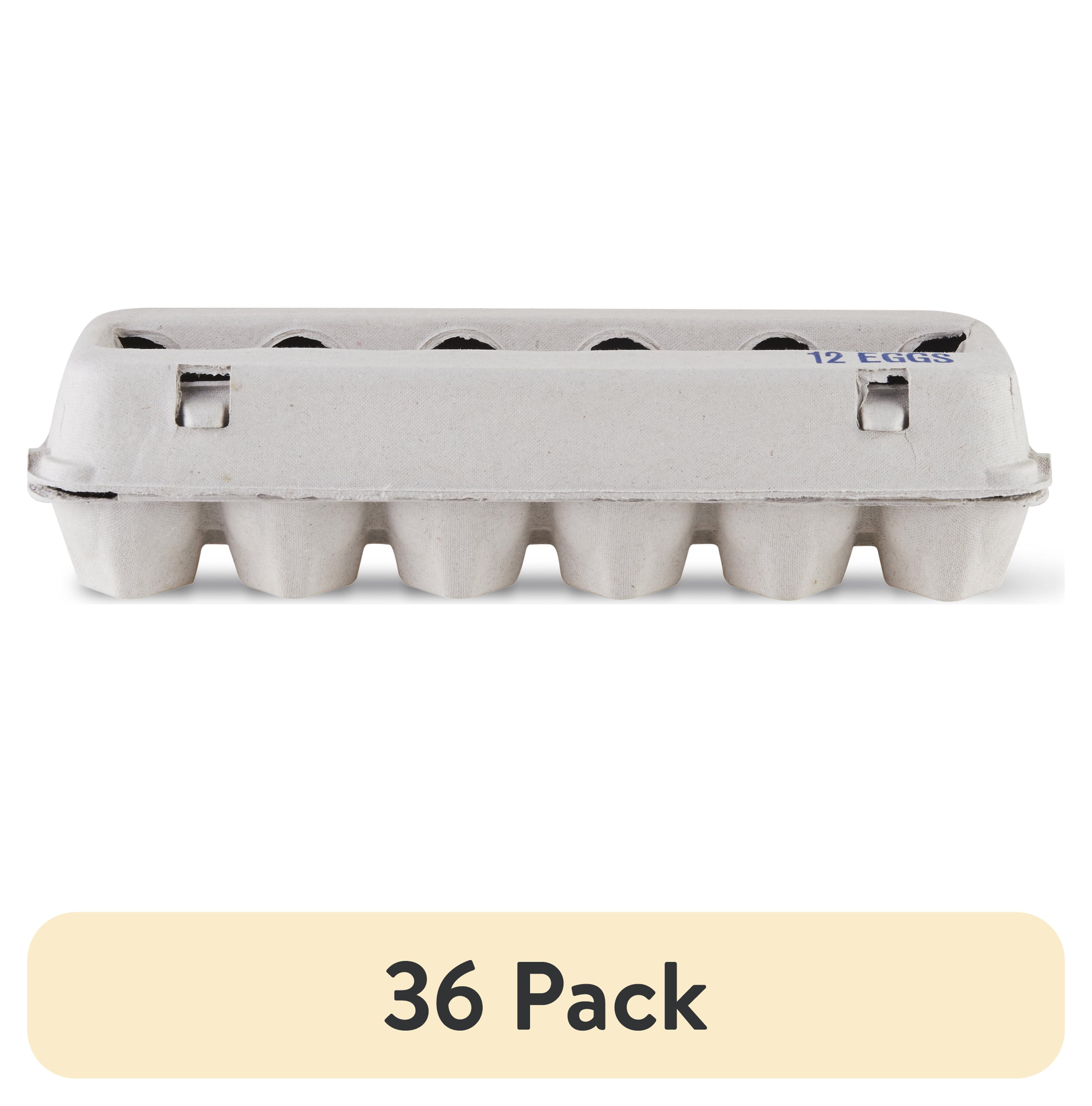 (36 pack) Vibrant Life Egg Cartons, Natural Pulp Paper Material, Holds ...