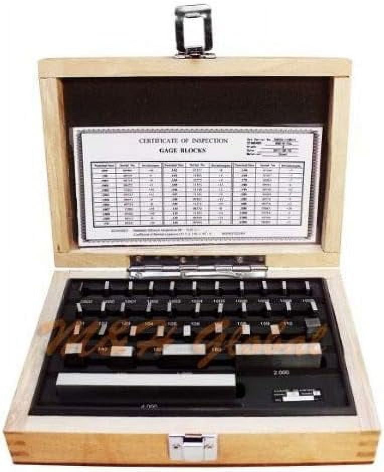 36 pc Steel Gage Block Set .000005 Space Block Harden Gauges Gauge ...