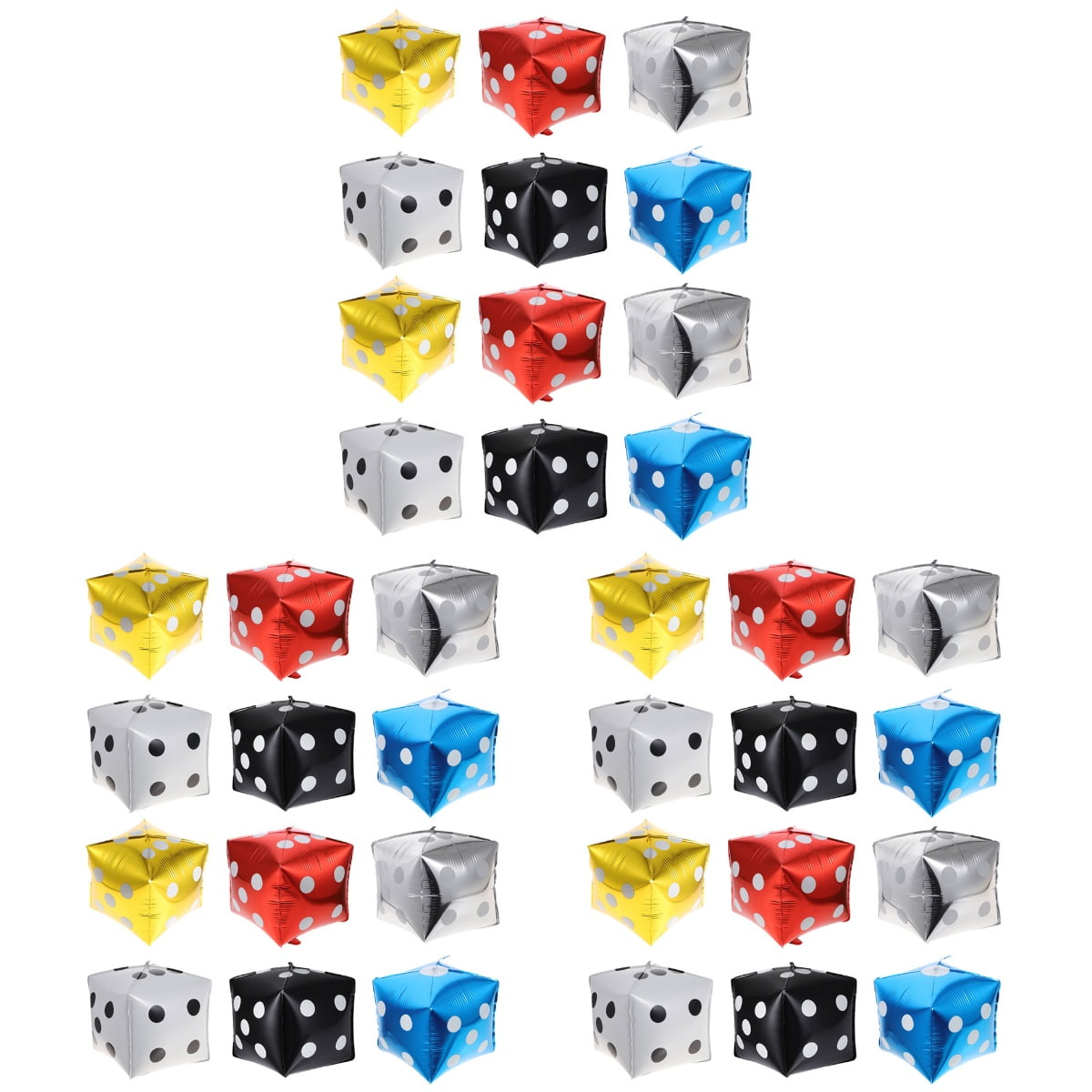 36 pcs Cube Dice Balloon Inflatable Dice Theme Party Decor Wall Decor ...