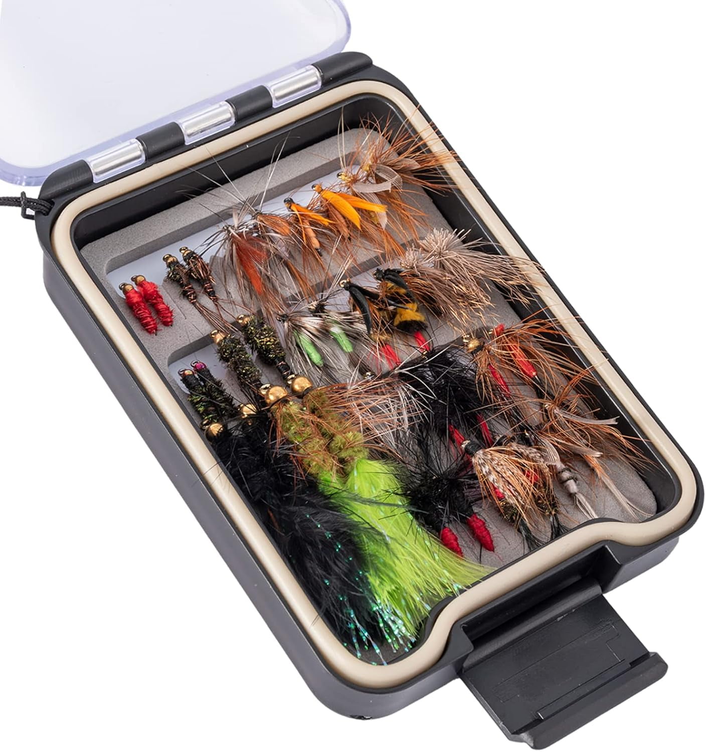 36 pcs Fly Fishing Flies Kit, Hand Tied Trout Bass Fly Assortment with ...