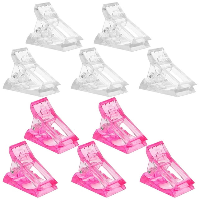 36 pcs Tips White Clamp Uv A Gel Forms Home Fixing Fixation Plastic ...