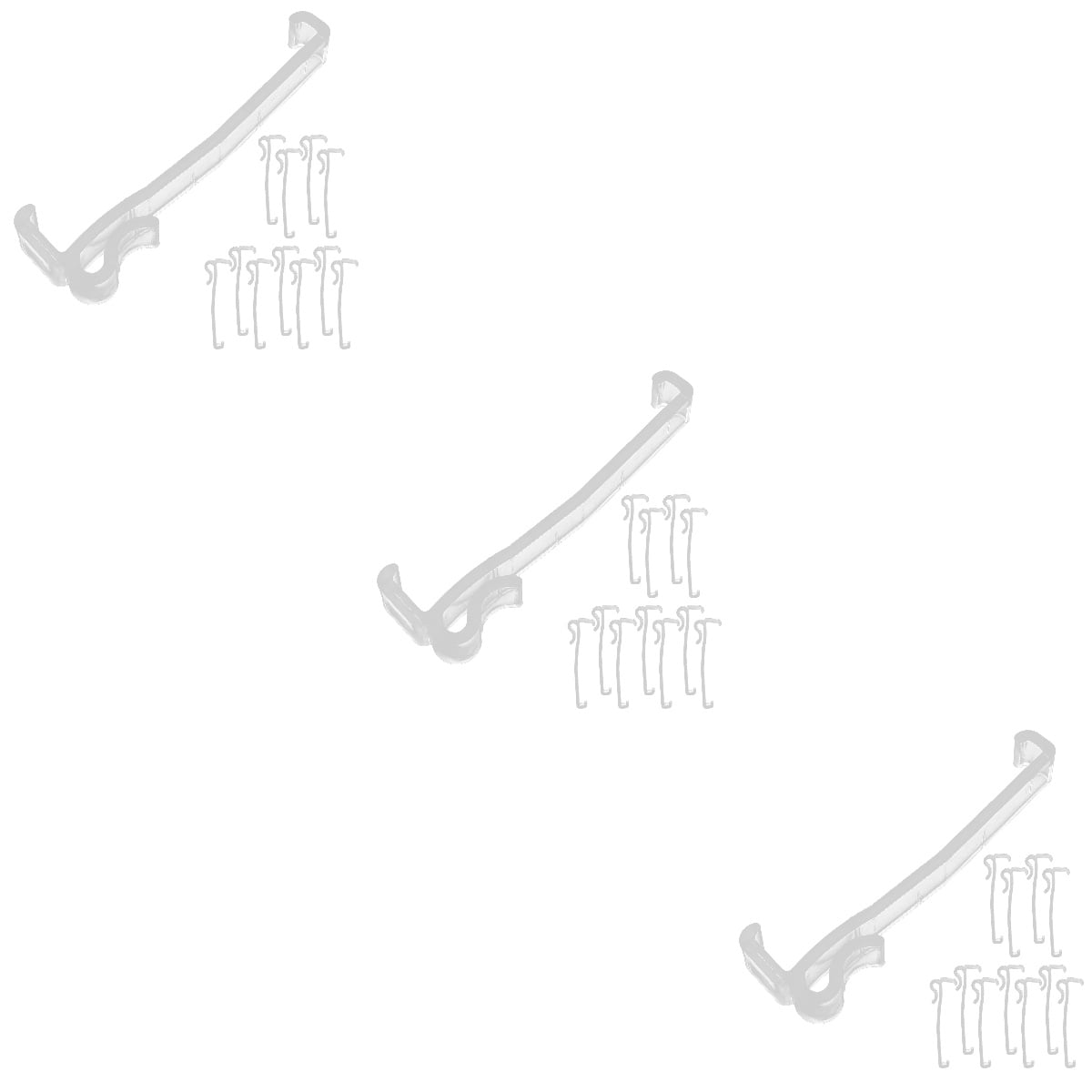 36 pcs Valance Clamp 3.25 Inch Replaceable Blind Clip Vertical Valance ...