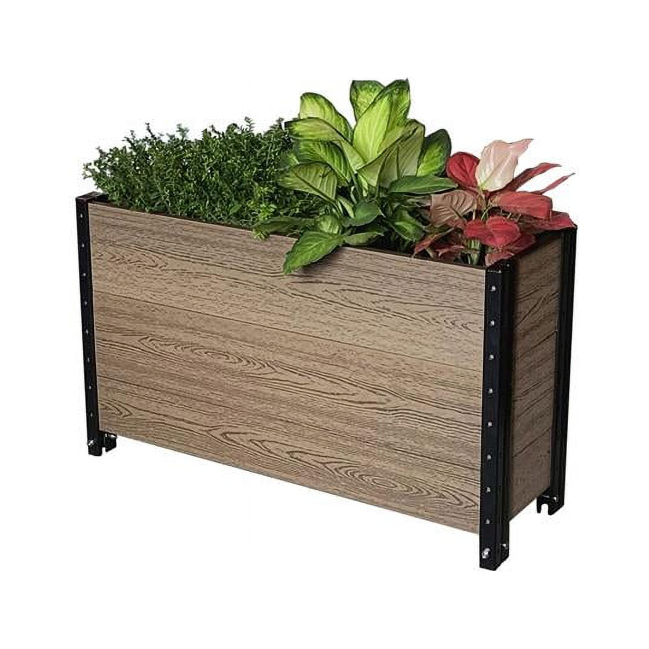 36 x 12 x 21 in. Elevated Deep Trough Planter - Walmart.com