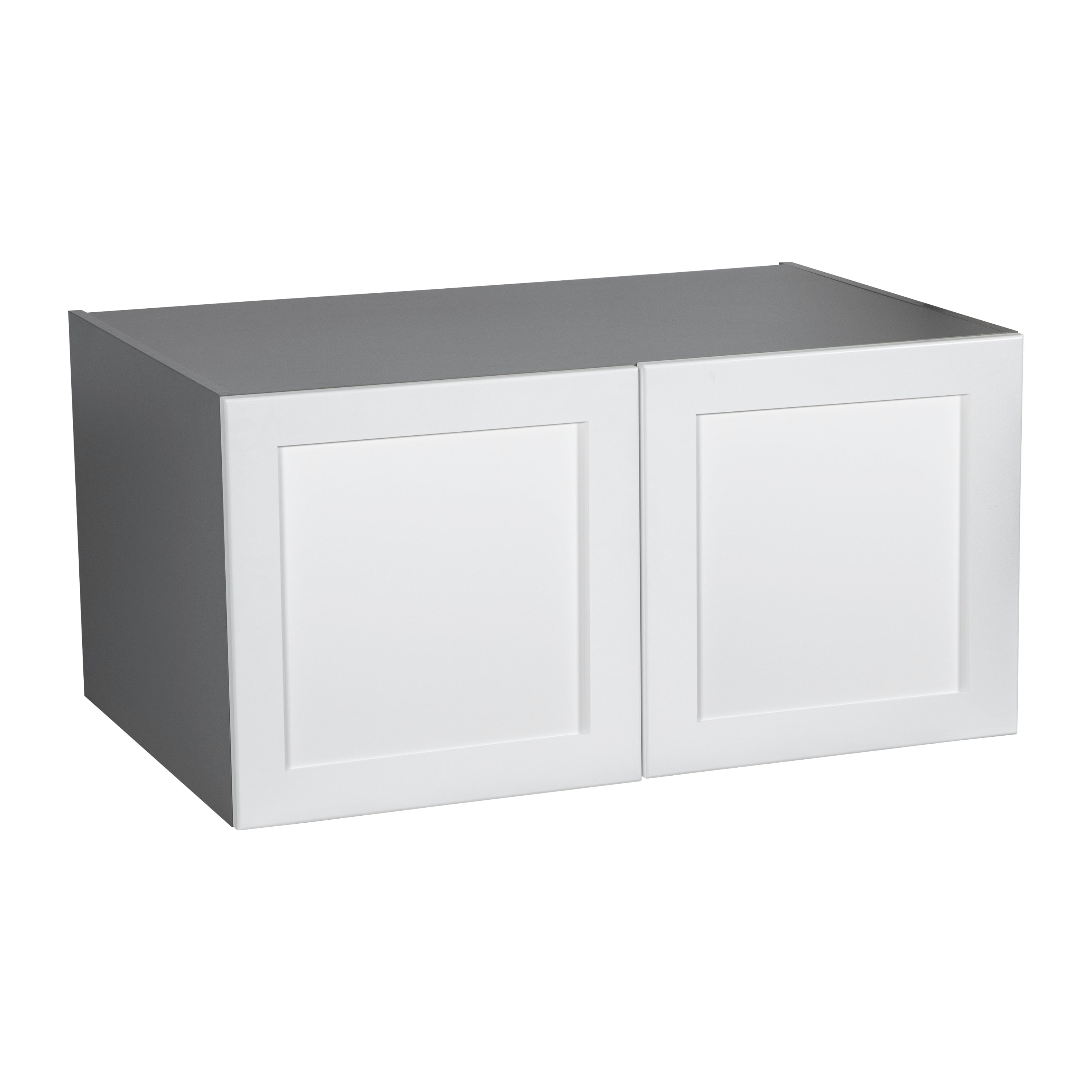 36" x 15" Wall Cabinet-Double Door-with Shaker White Matte door ...