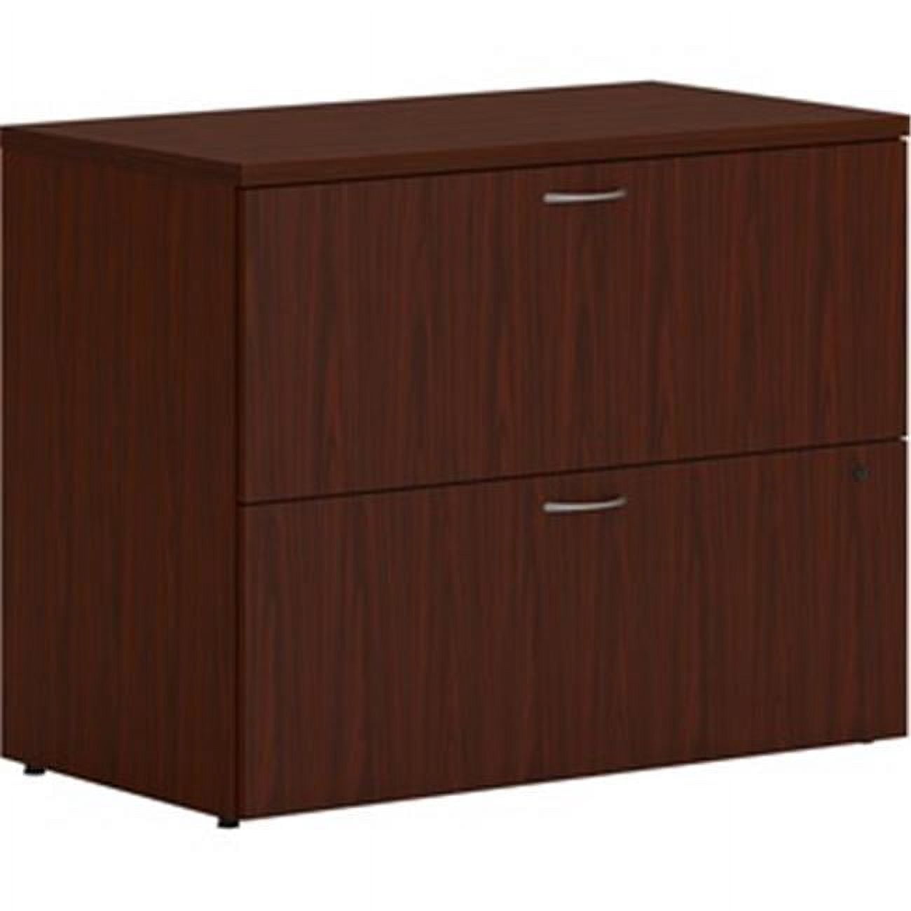 36 x 20 x 29 in. 2 x File Drawers Lateral File - Mahogany & Laminate ...