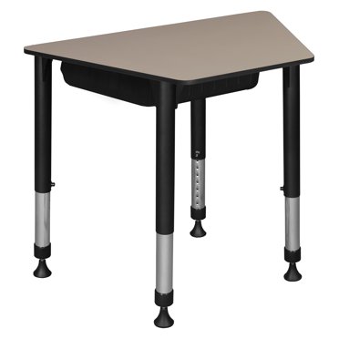 Regency 60 x 24 in. Kee Height Adjustable Mobile Classroom Table, Grey ...