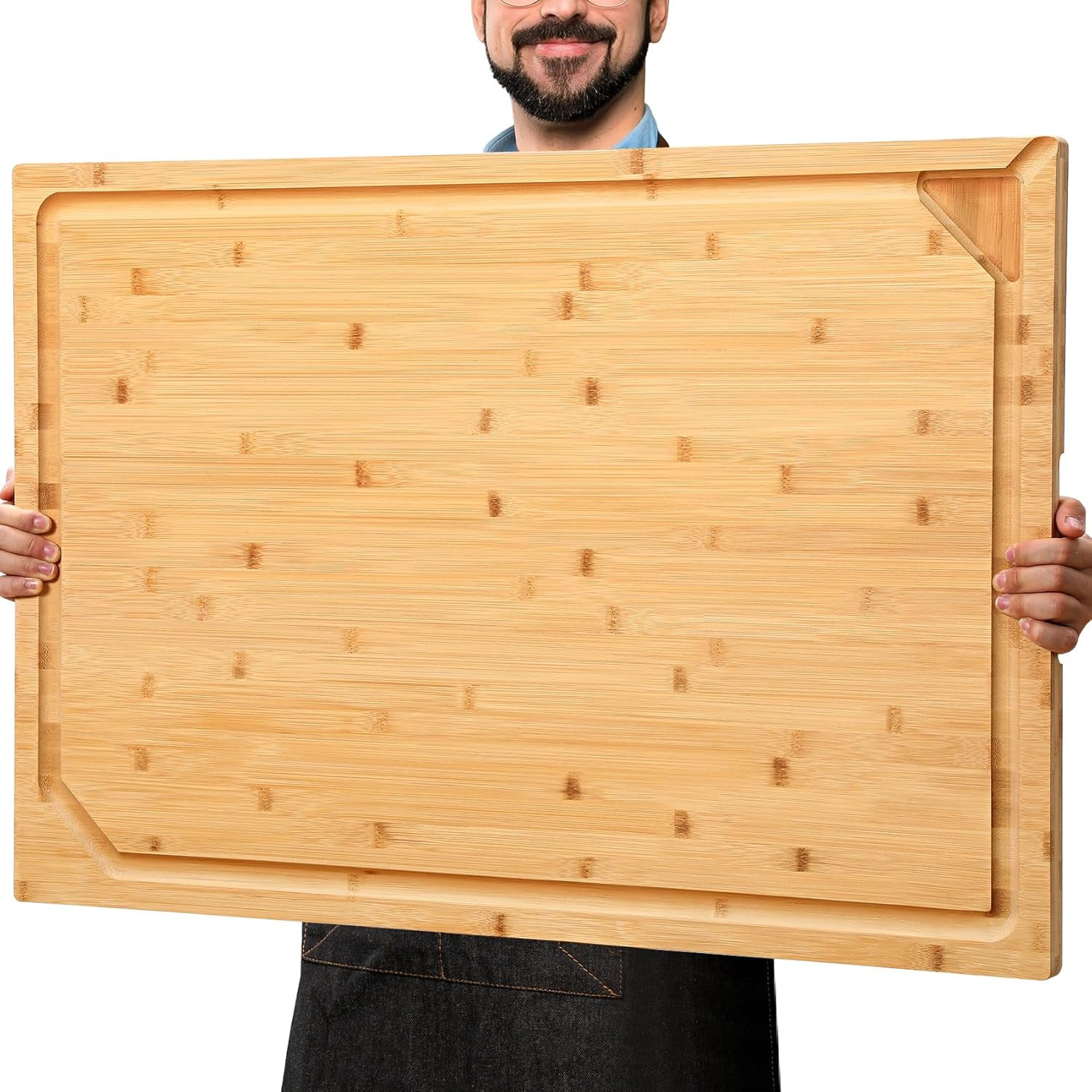 36 x 24 Extra Large Bamboo Cutting Board for Kitchen, Cutting Board ...