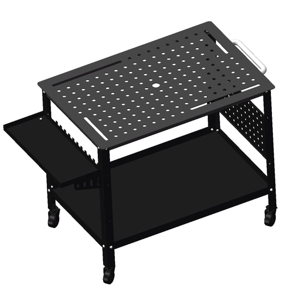 36'' x 24'' Steel Welding Table, 1200 Lb Portable Welding Fixture Table ...