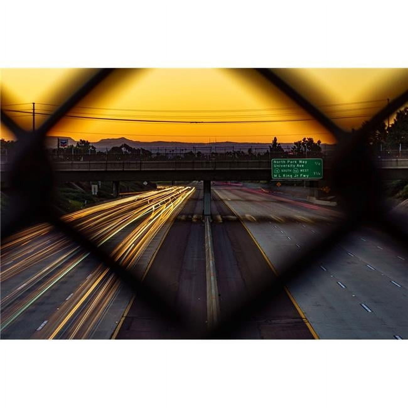 36 x 24 in. 805 Freeway, San Diego Sunrise Fine Print Wall Art ...