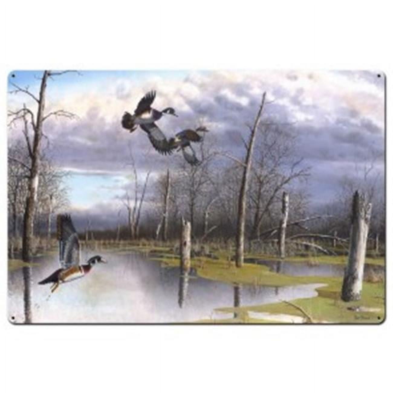 36 x 24 in. Backwater Woodies Satin Metal Sign - Walmart.com