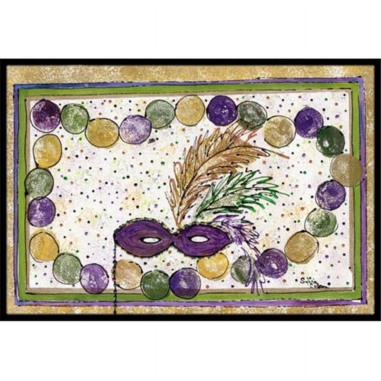 36 x 24 in. Mardi Gras Beads Indoor Or Outdoor Doormat - Walmart.com
