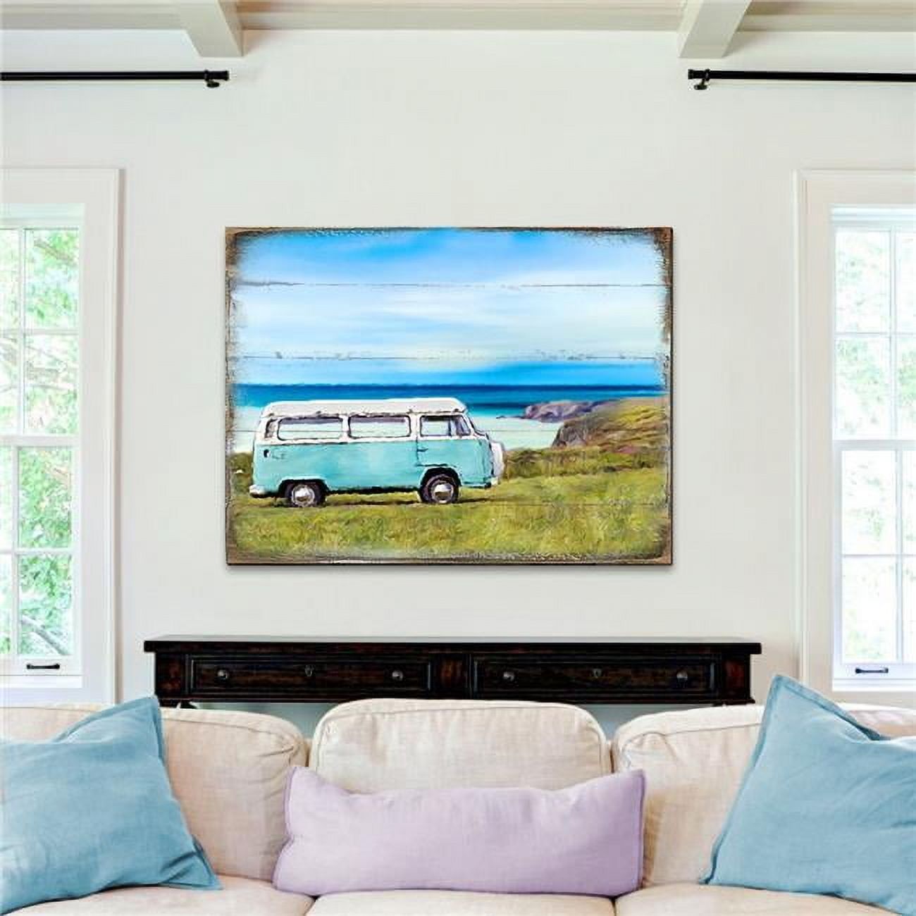 36 x 24 in. Spangler Van Wood Wooden Coastal Wall Art - Extra Large ...
