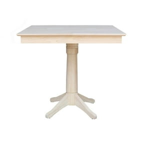Solid Wood 30 inch Square Dining Table in White - Walmart.com