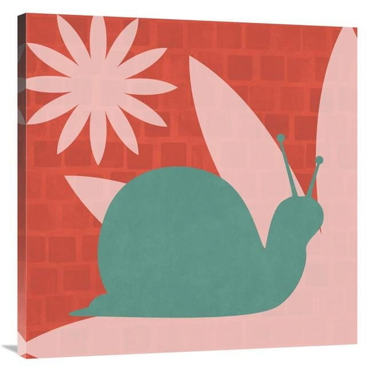 36 x 36 in. Bright Bugs - Snail Art Print - BG.Studio - Walmart.com