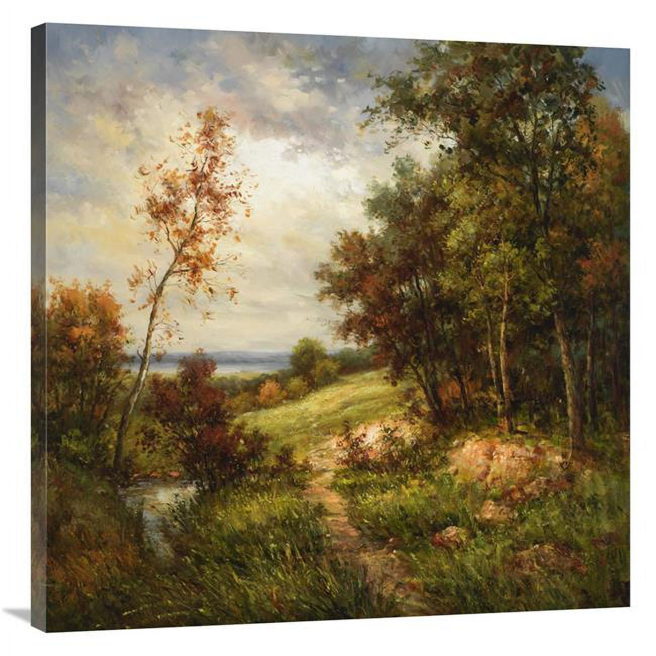 36 x 36 in. Streamside Trail Art Print - Rhes - Walmart.com