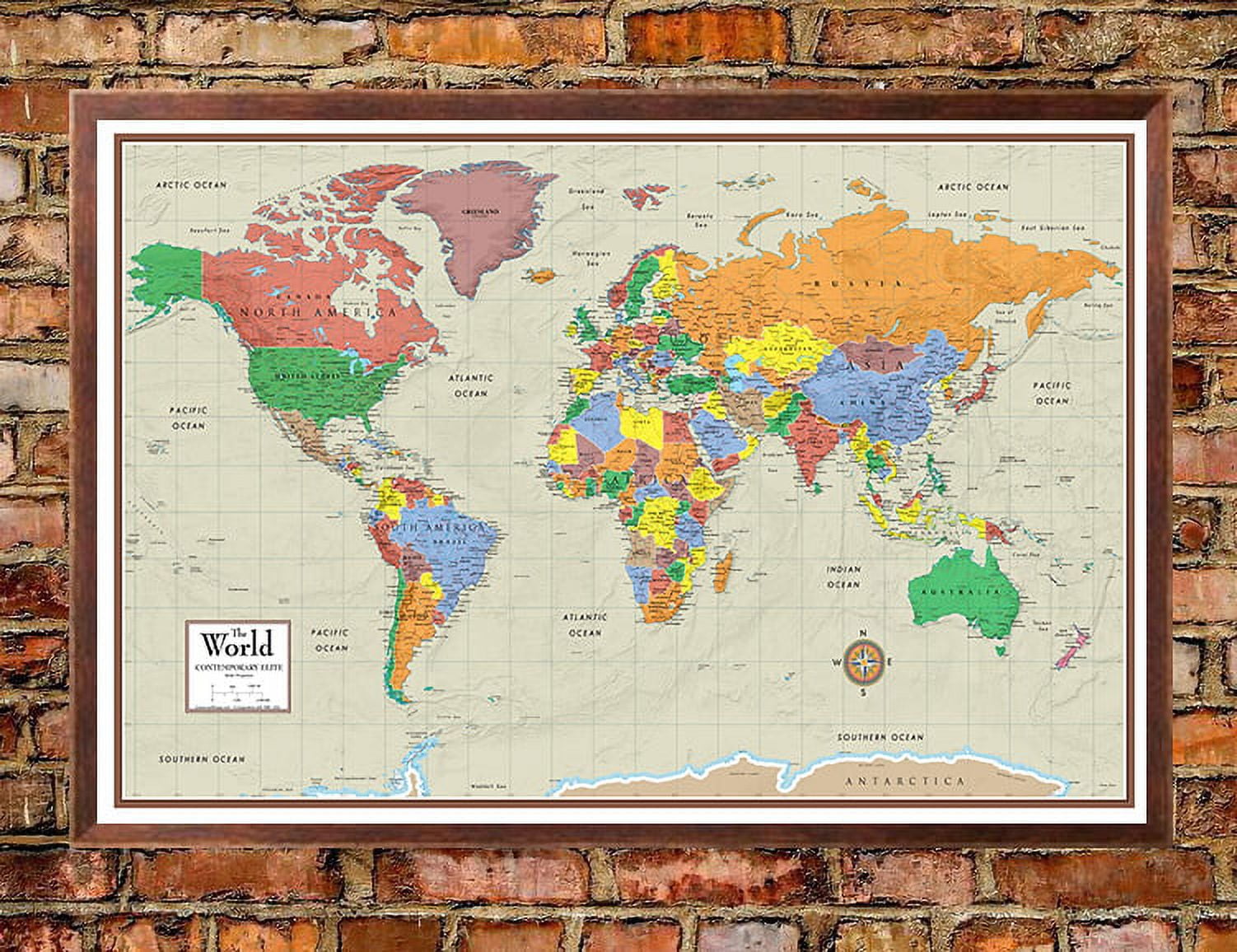 36" x 42" California Wall Map Official Executive Laminated Poster by ...