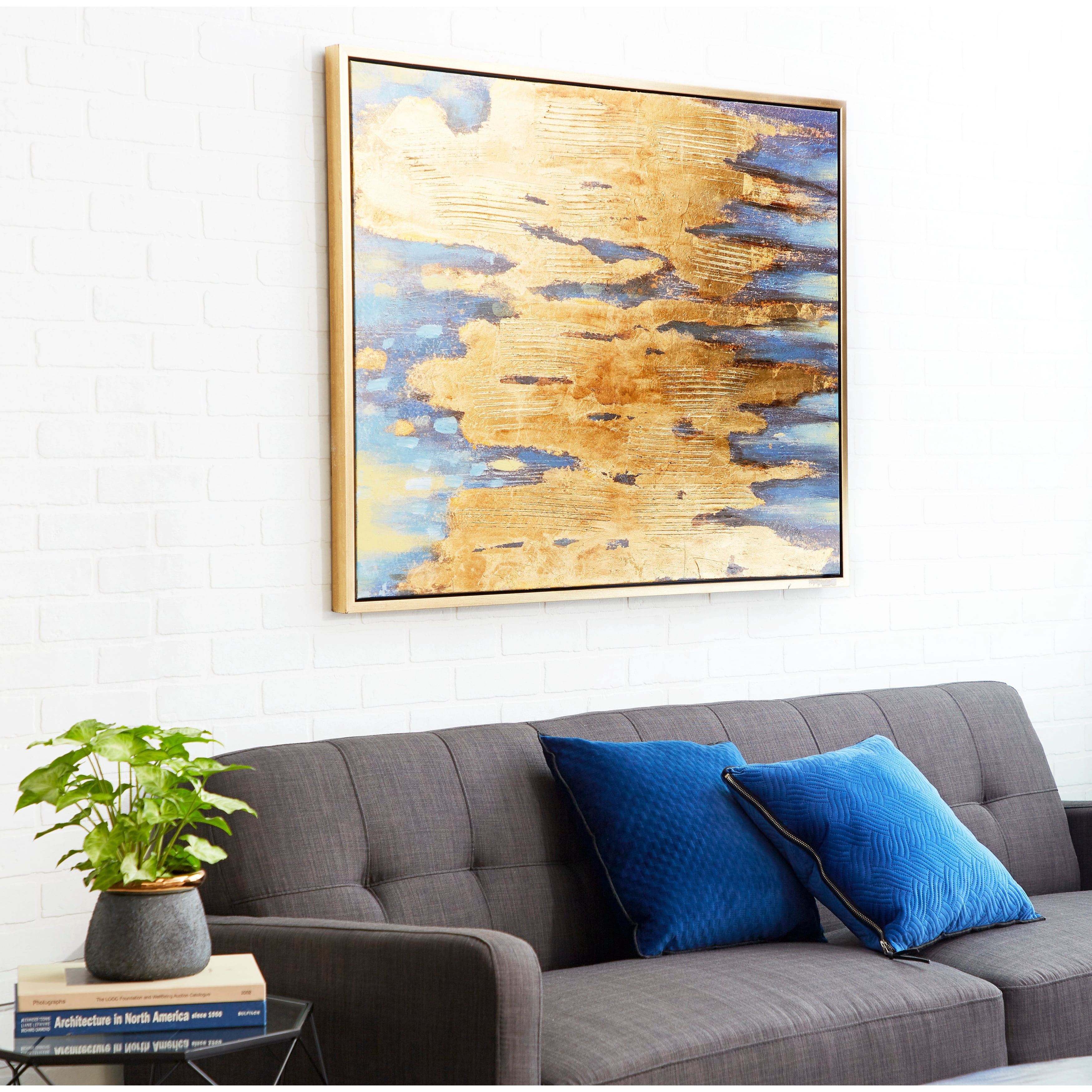 DecMode Abstract Framed Wall Art - 36 x 47 Frame Canvas Art - Walmart.com