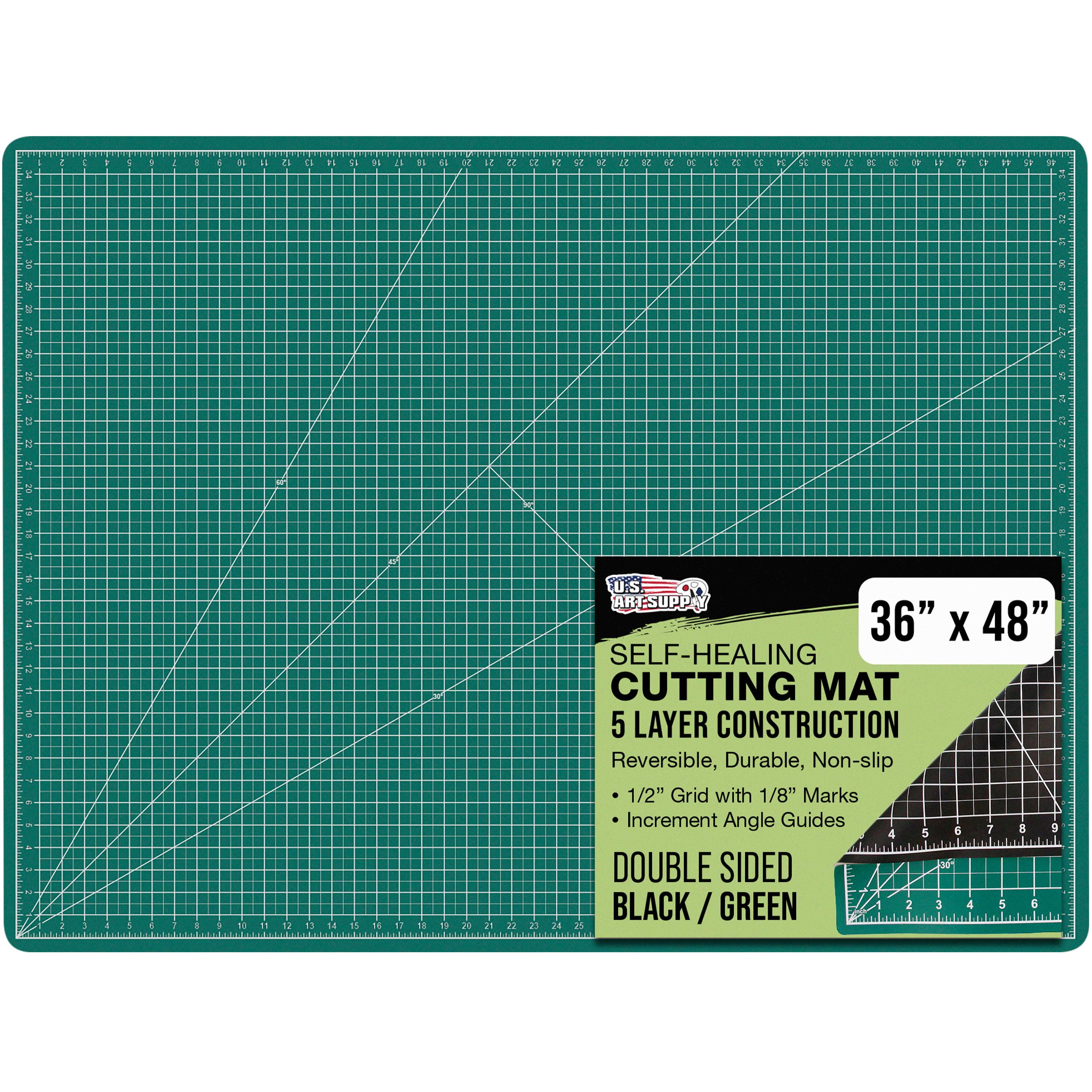 U.S. Art Supply 36" x 48" Self-Healing Cutting Mat 5-Ply - Double-Sided ...