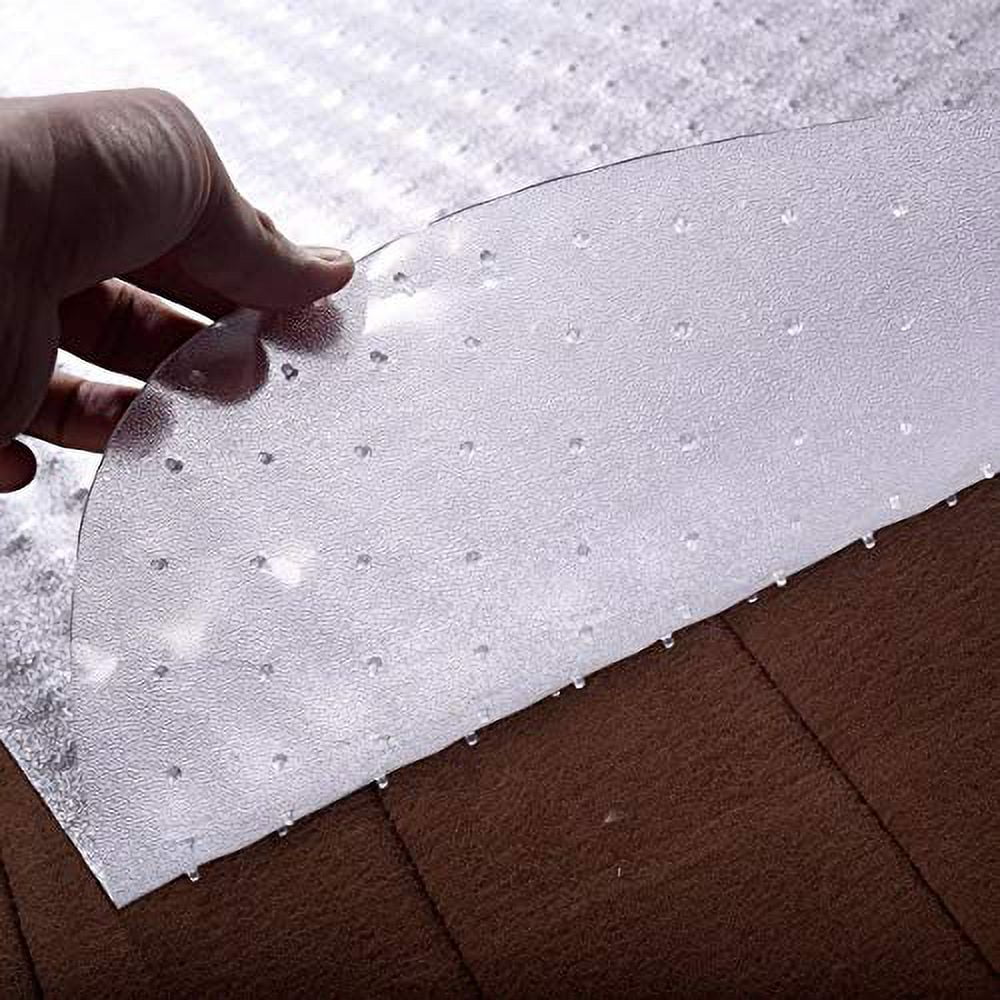 36" x 48" Home Office Chair PVC Floor Mat Studded Back with Lip for ...
