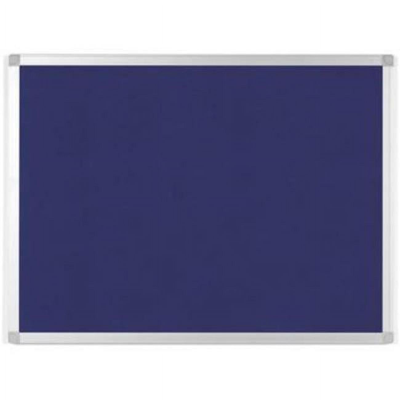 36 x 48 in. Aluminum Frame MasterVision Ayda Felt Bulletin Board, Blue ...
