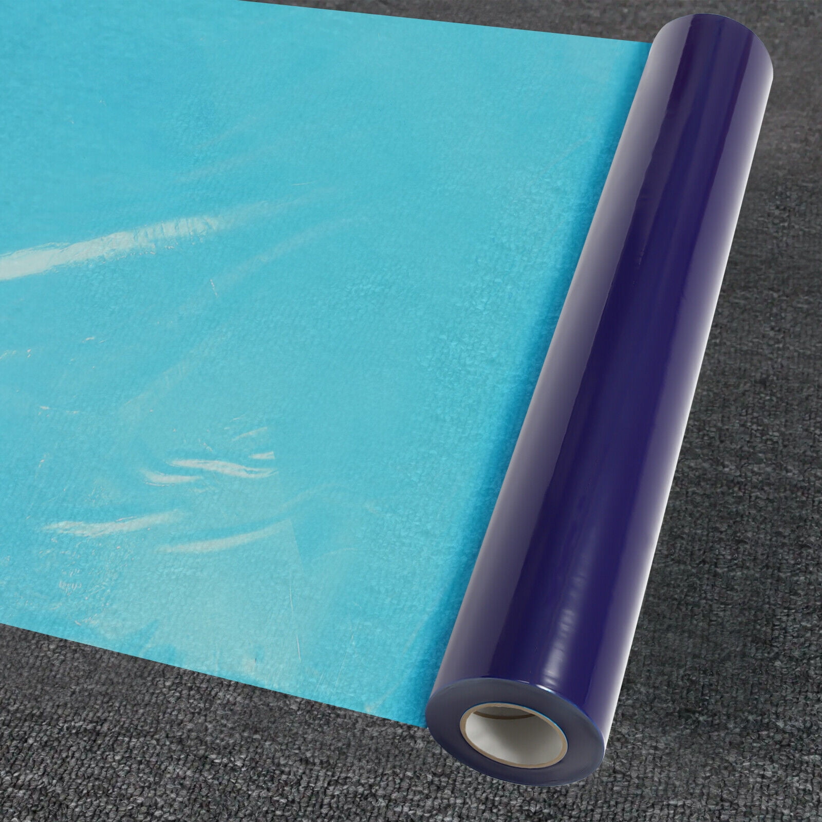 36"x 500' Floor Carpet Protection Plastic Protector Film Self Adhesive ...