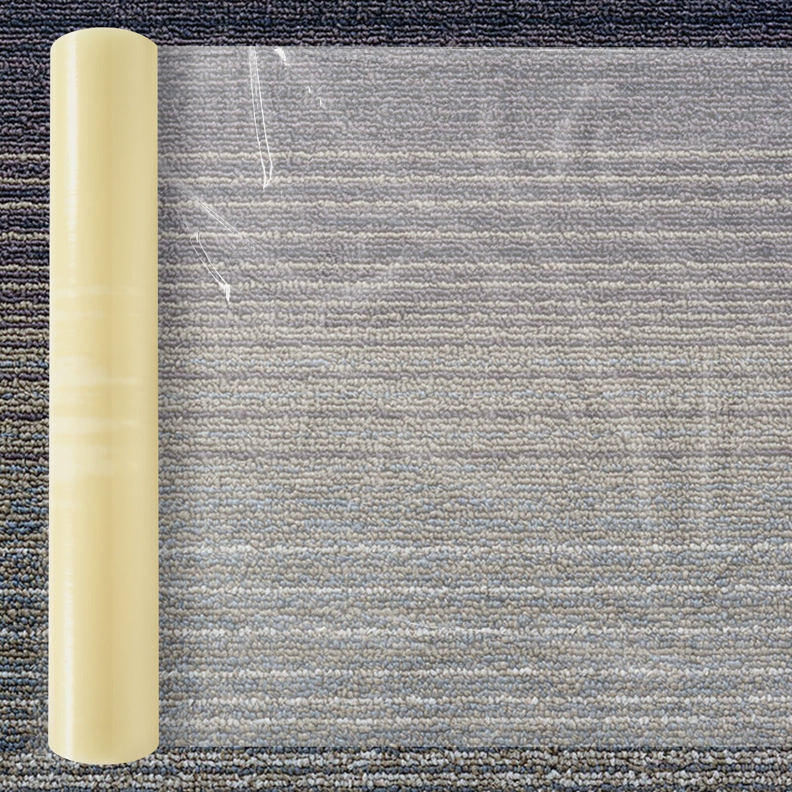 36"x 500' Floor Carpet Protection Plastic Protector Film Self Adhesive ...