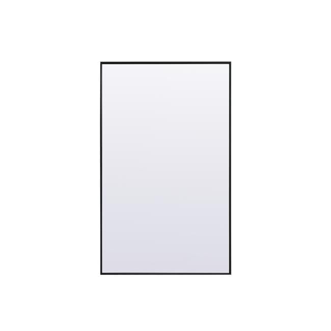 36 x 60 in. Metal Frame Rectangle Full Length Mirror, Black - Walmart.com