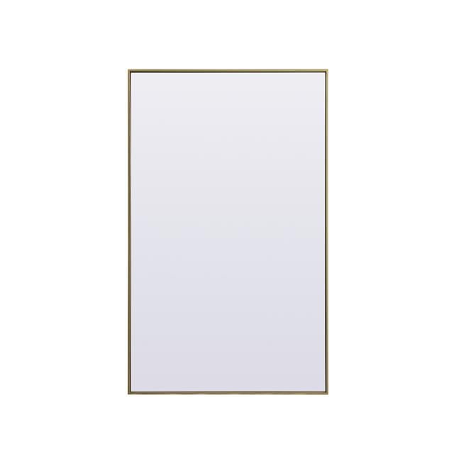 36 x 60 in. Metal Frame Rectangle Full Length Mirror, Brass - Walmart.com