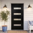 36" x 80" Fiberglass Prehung Front Entry Door, Left-Hand Inswing ...
