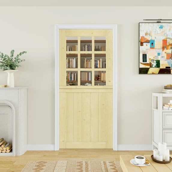 36" x 80" Qucik Assemble Jamb, Not Prehung, 9-Lite Split Dutch Door ...