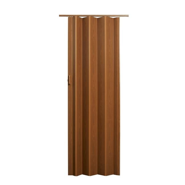 36 x 80 in. Encore Vinyl Accordion Door with Hardware, Fruitwood ...