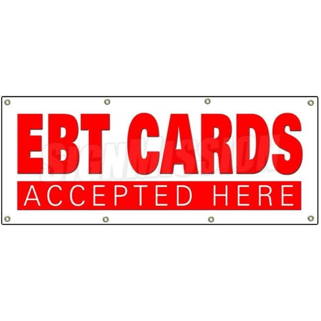 36 x 96 in. Banner Sign - Ebt Cards - Walmart.com