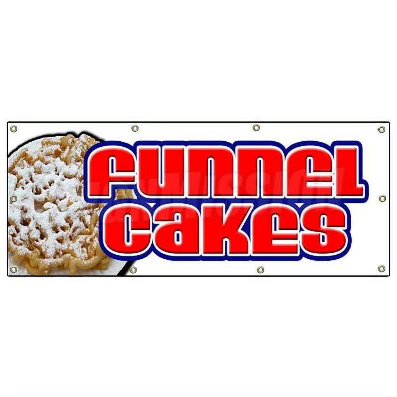 36 x 96 in. Banner Sign - Funnel Cakes - Cake Concessions Signs Fresh ...