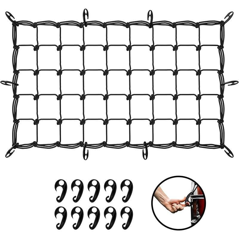 36"x20" Heavy Duty Cargo Net for Pickup Truck, SUV & Car| Elastic Truck ...