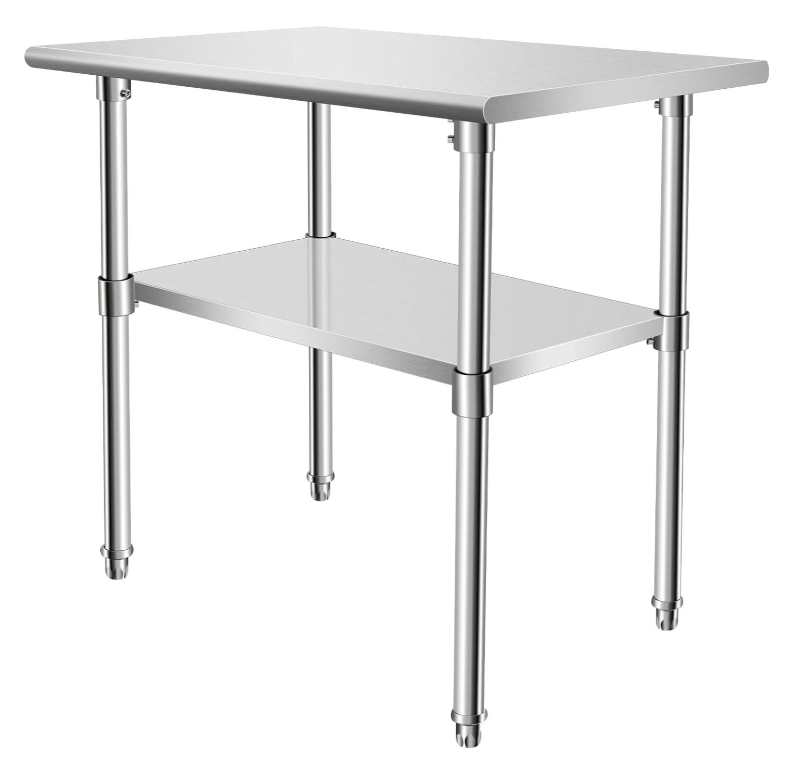 36''x24'' Food Prep Stainless Steel Worktable, Heavy Duty Workbench ...