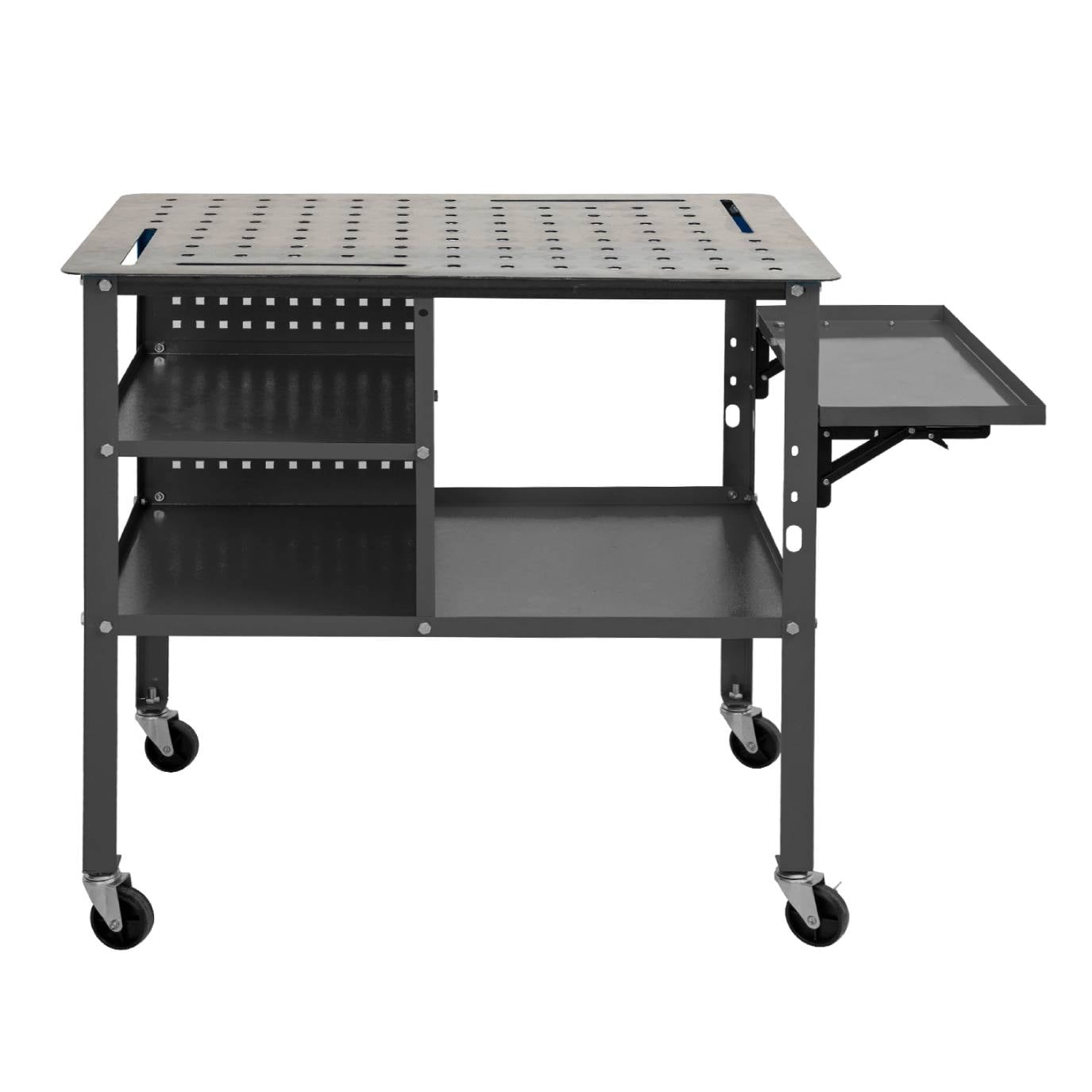 36"x24" Steel Welding Table, 1200 lbs Load Capacity Workbench Welding ...