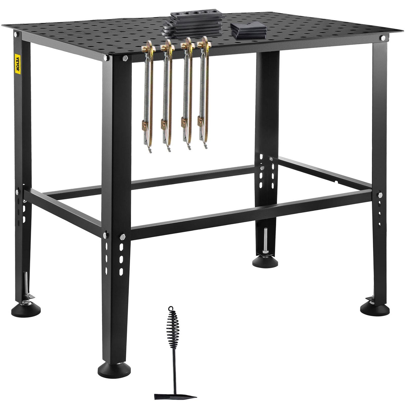 36 "x24" welding table steel table with clamping holes - 800 lb heavy ...