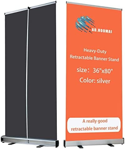 36"x80" NEW Heavy-Duty Retractable Banner Stand with Padded Canvas Bag ...
