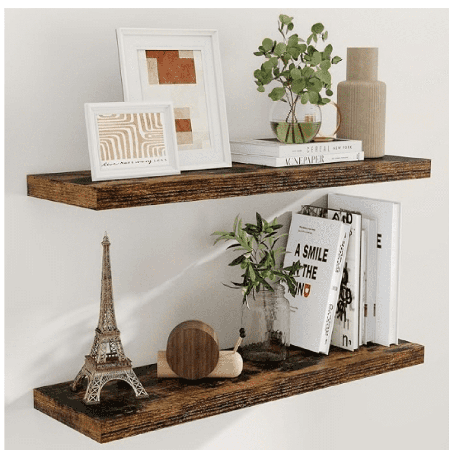 36"x9.3" Floating Shelves, 9.3 Inch Deep Floating Shelf, Rustic Wall ...