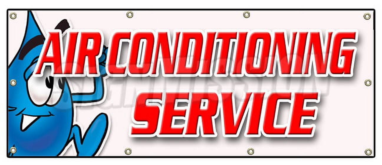SignMission B-96 Air Conditioning Service 36 x 96 in. Air Conditioning ...