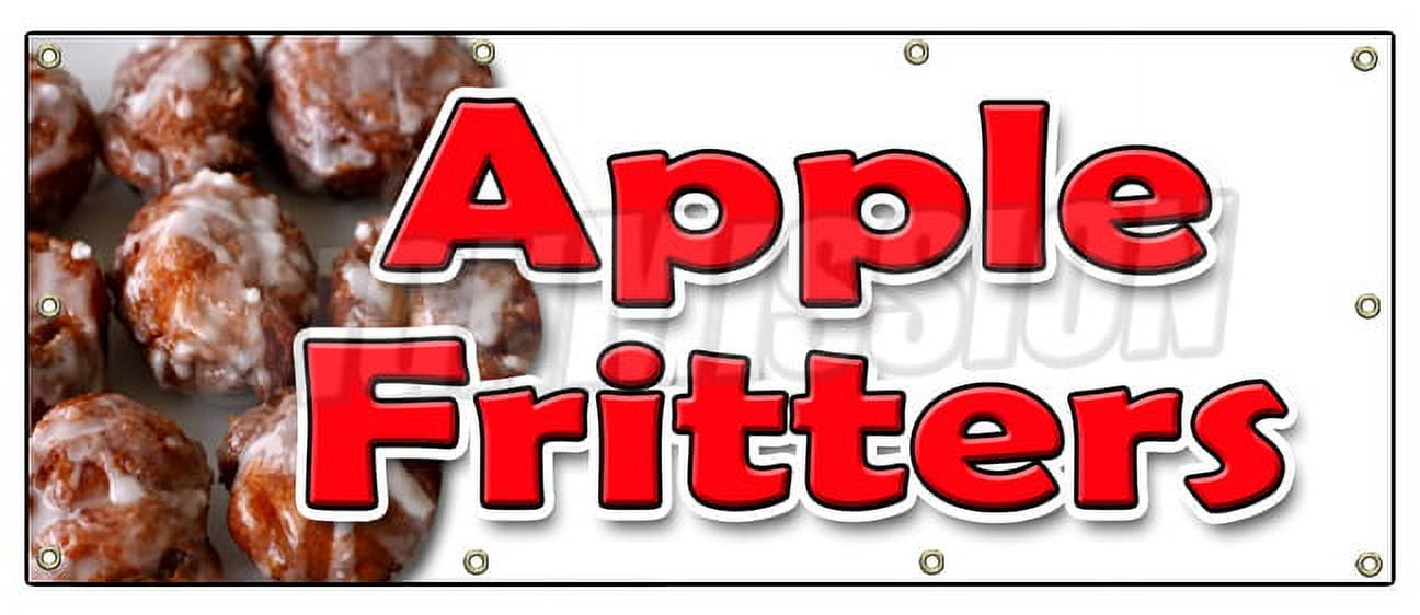 36"x96" APPLE FRITTERS BANNER SIGN baker sweets pastries bakery cakes ...