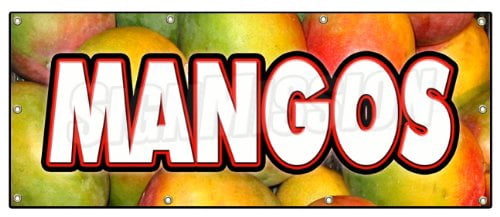 36"x96" MANGOS Sign Tropical Fruit Stand Farm Produce Farm Market Juice ...