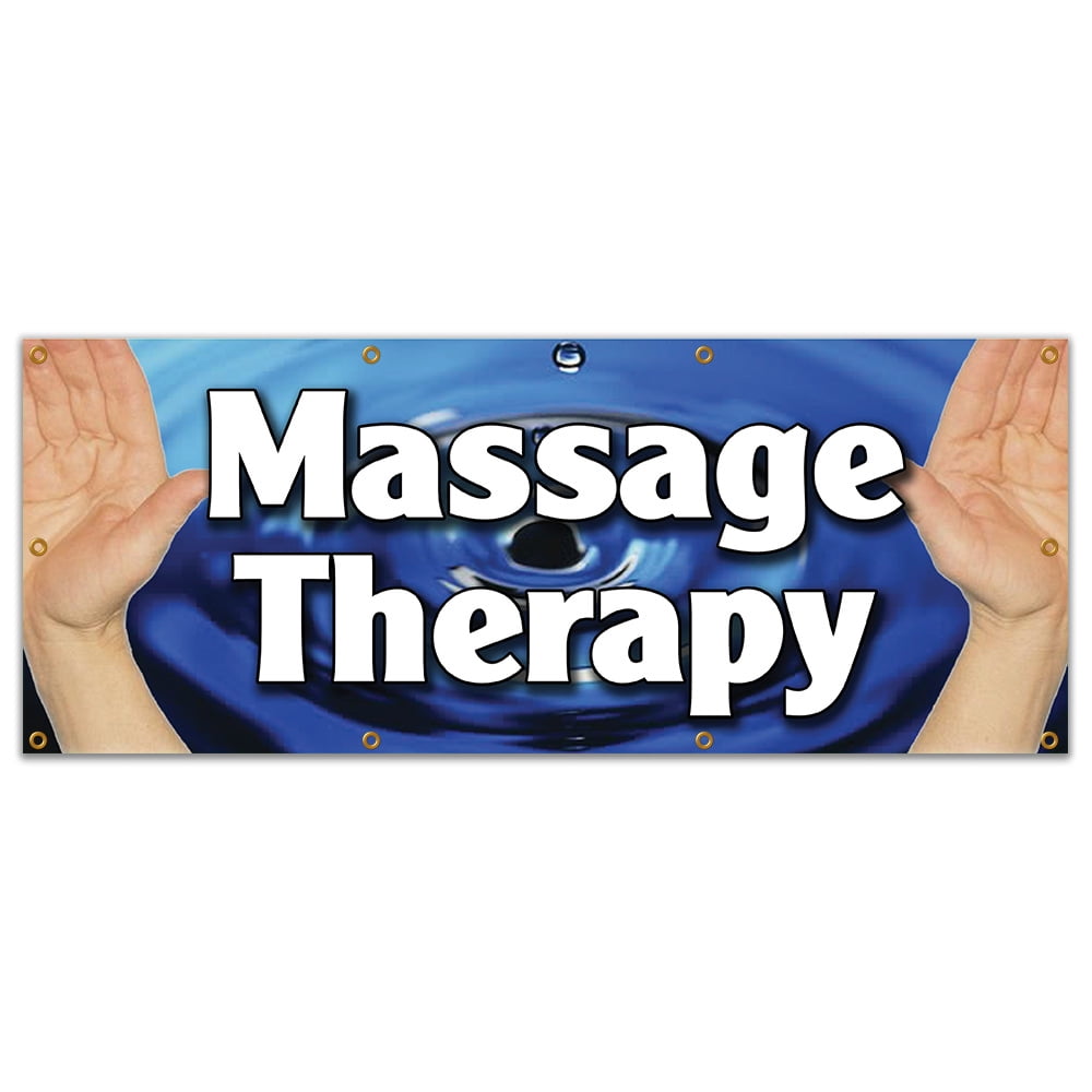 36"x96" MASSAGE THERAPY BANNER SIGN therapist table rub down signs ...