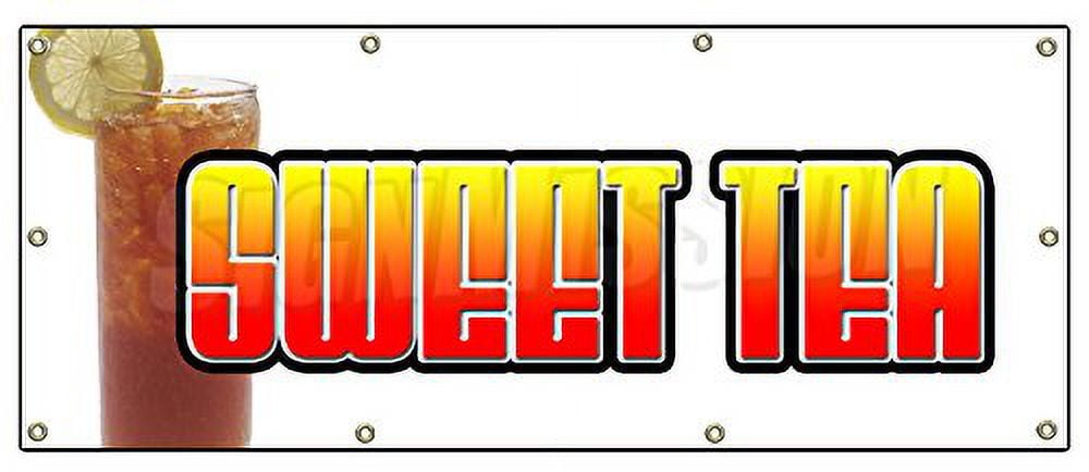 36"x96" Sweet Tea Sign ice iced Drink cart Stand Signs Southern ...