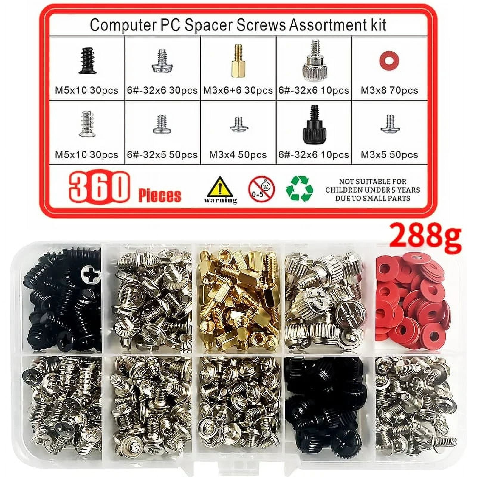 360/228PCS Computer PC Case Hard Disk Drive Fan Motherboard Power ...