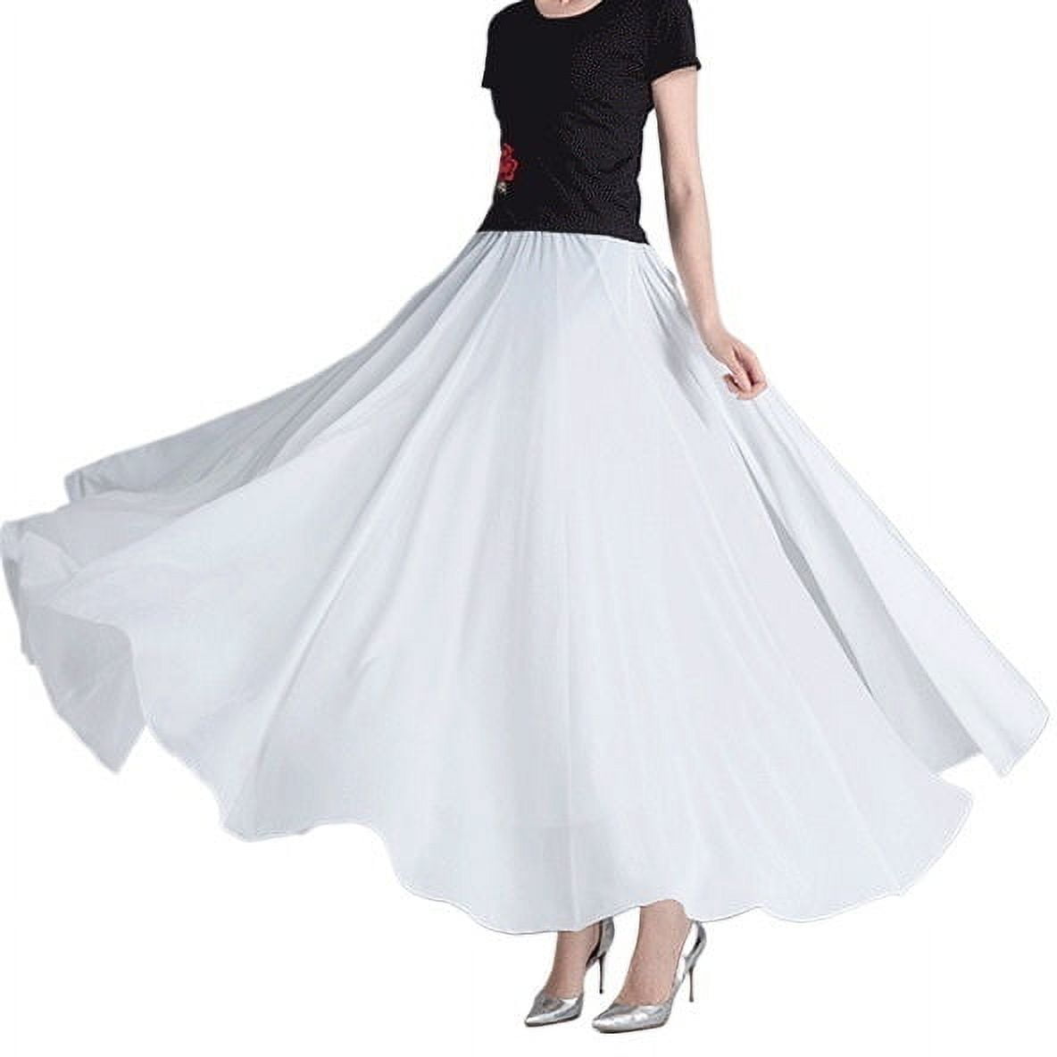 360/540/720 Degree Chiffon Skirt Ballet Belly Dance Women Gypsy Long ...
