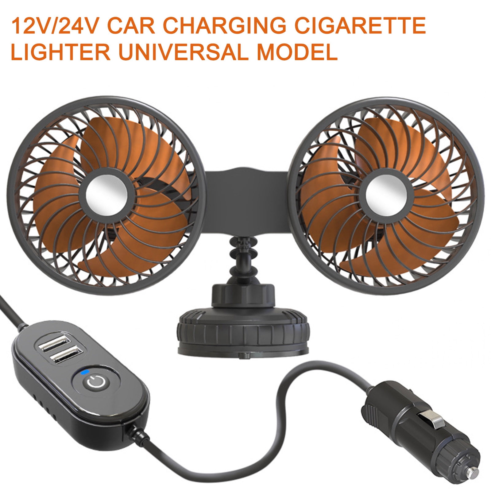 360°Adjustable Car Fan with Brushless Motor - Low Noise Air Vent ...