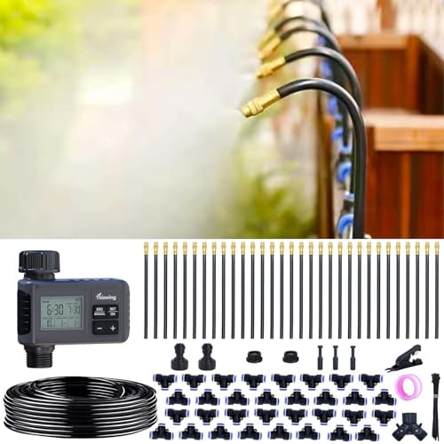 360° Adjustable Drip Irrigation System - 100FT Garden Watering ...