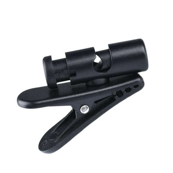 360 Adjustable Rotation Cable Clamp Black Earphone Cord Securing Clip ...